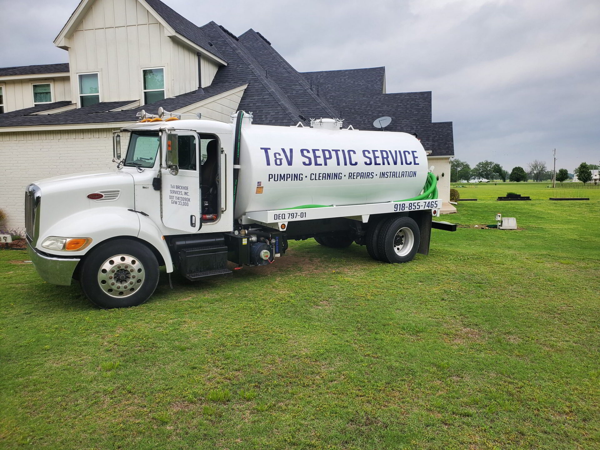 Tulsa OK Septic Pumping & Septic Cleaning | T & V Backhoe & Septic Services